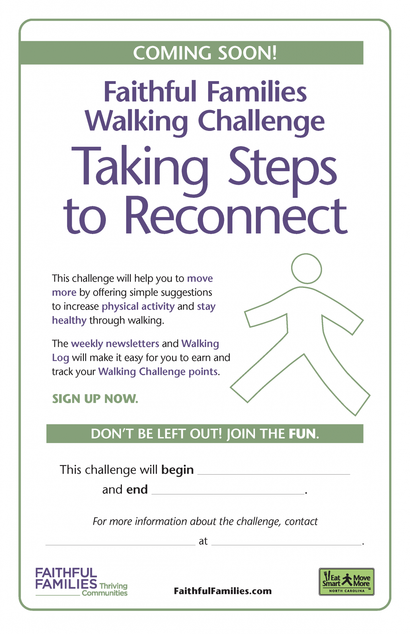Virtual Walking Challenge 2021 - Faithful Families Thriving Communities
